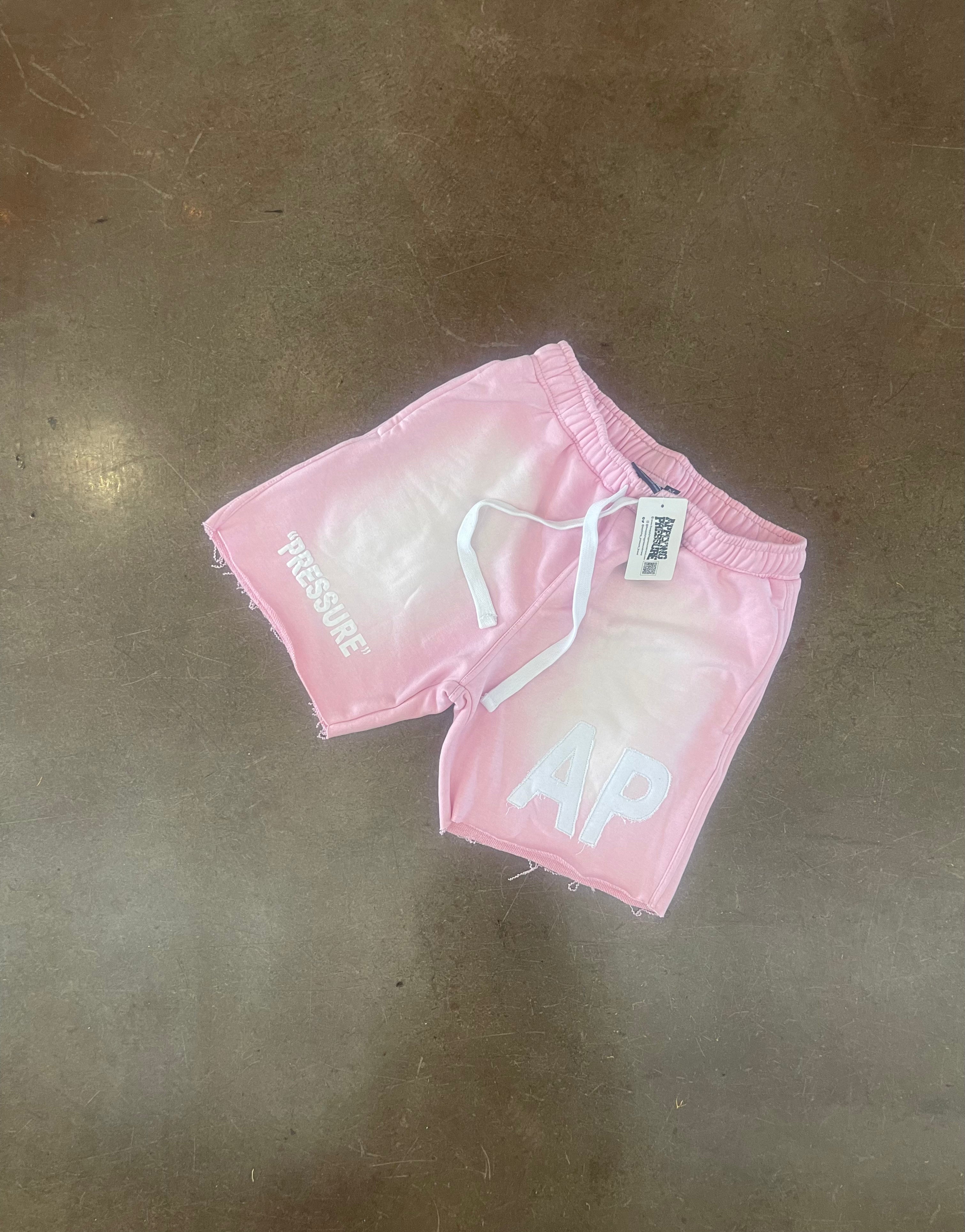 "PRESSURE" SHORTS| PINK AND WHITE – The Applying Pressure Brand