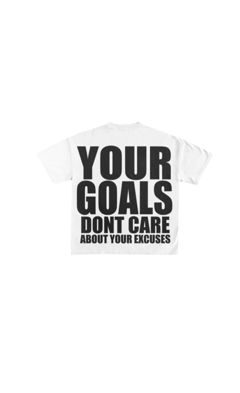YOUR GOALS TEE|WHITE AND BLACK – The Applying Pressure Brand